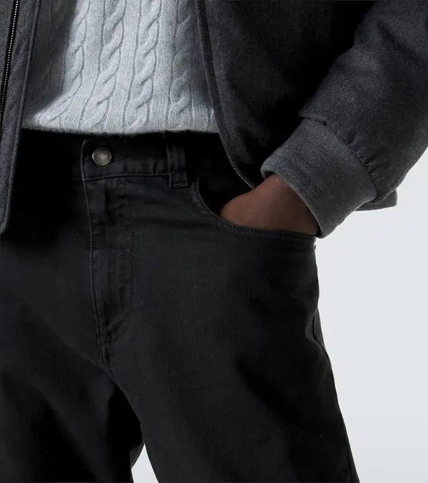 Canali Slim Fit Jeans - Black