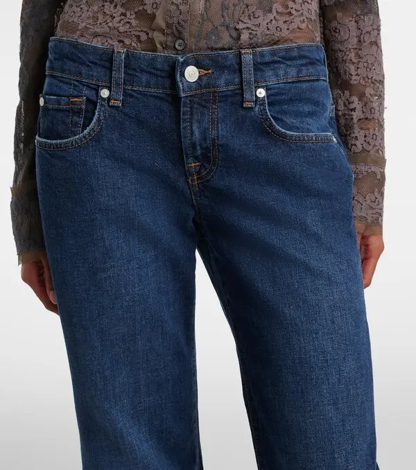 7 For All Mankind Low-rise Flared Jeans
