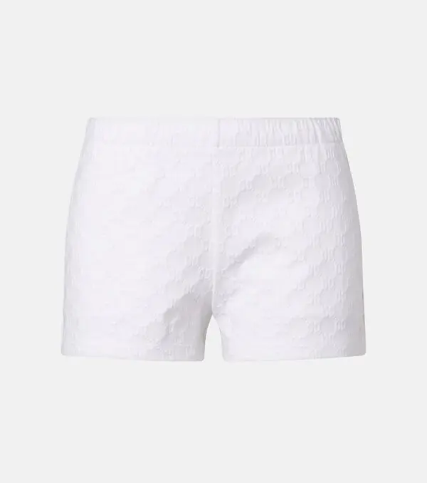 Gucci Gg Jersey Jacquard Shorts - White