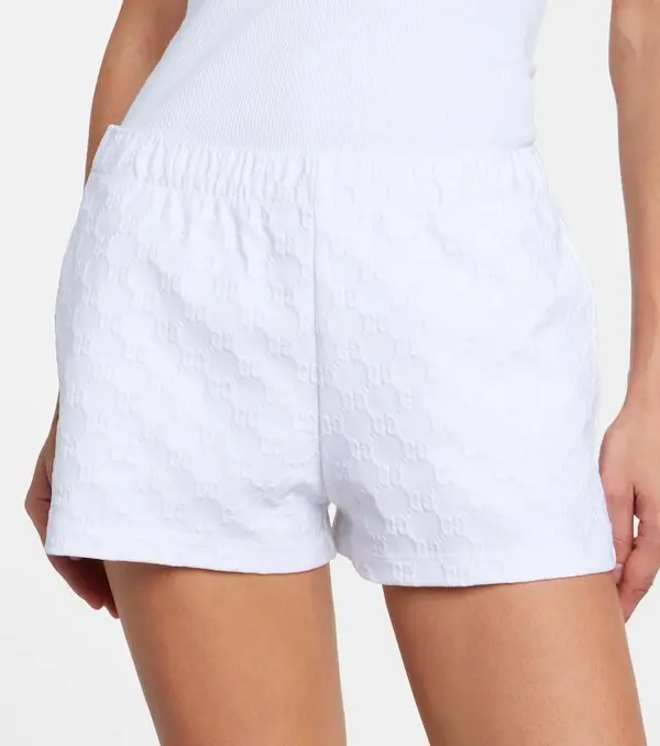 Gucci Gg Jersey Jacquard Shorts - White