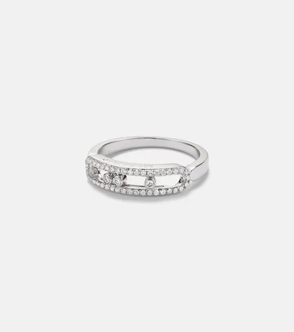 Messika Baby Move 18kt White Diamond Ring - Gold