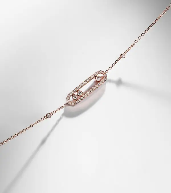 Messika 18kt Rose Diamond Baby Move Bracelet