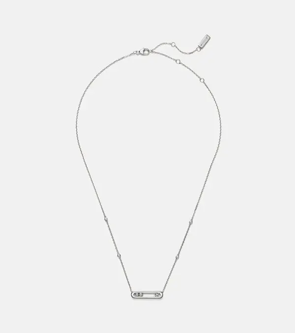 Messika Baby Move 18kt White Gold Diamond Necklace - Silver