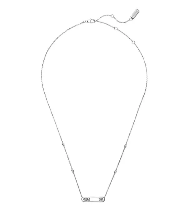 Messika Baby Move 18kt White Gold Diamond Necklace - Silver