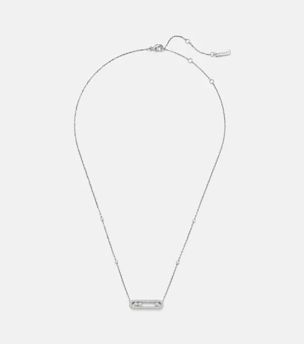Messika Baby Move 18kt White Gold Diamond Necklace - Silver