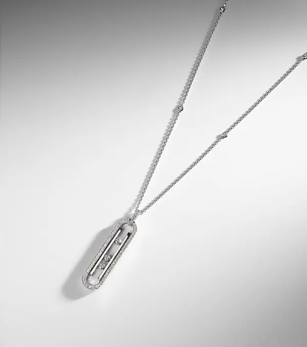 Messika 18kt White Diamond Pendant Necklace