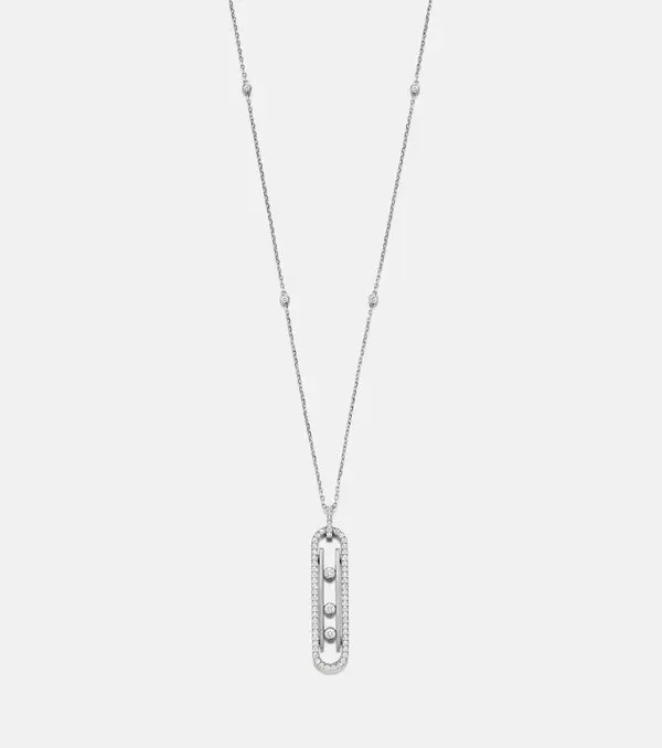 Messika 18kt White Diamond Pendant Necklace
