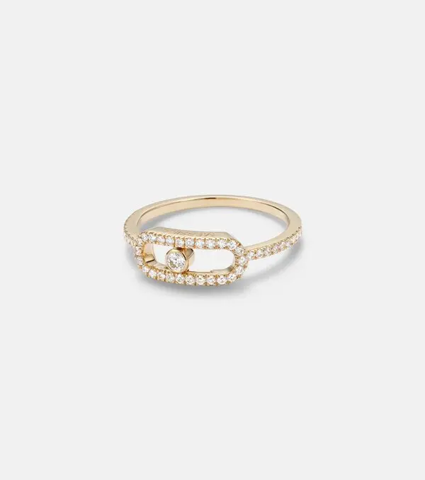 Messika Move Uno 18kt Ring With Diamonds - Gold