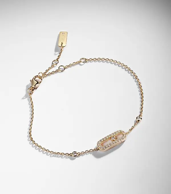 Messika Move Uno 18kt Yellow Diamond Bracelet - Gold