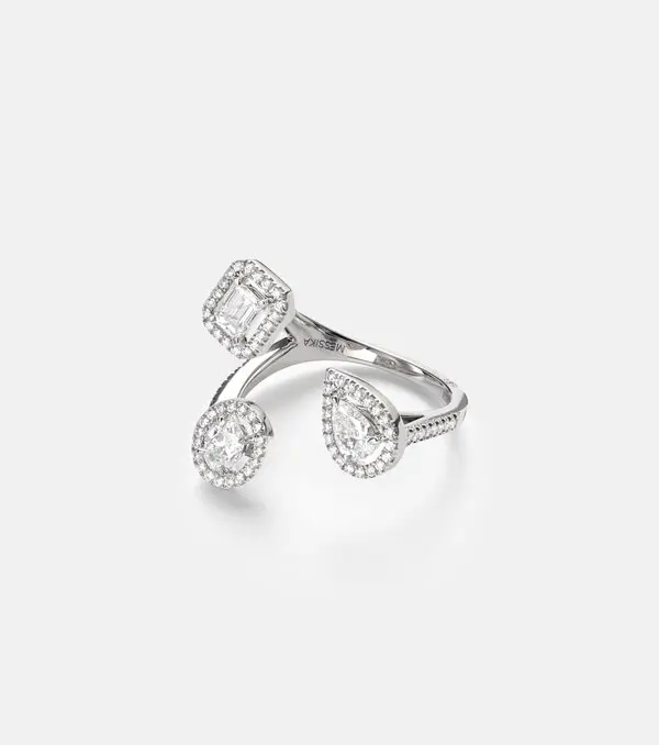 Messika My Twin Trilogy 18kt White Ring With Diamonds - Gold