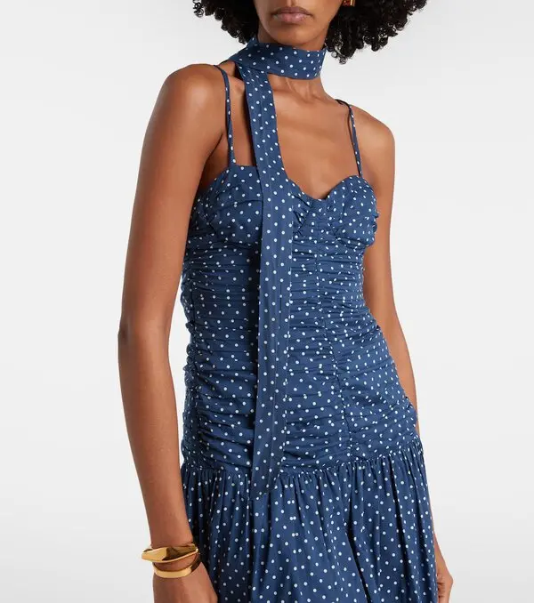 Posse Edie Polka Dot Midi Dress