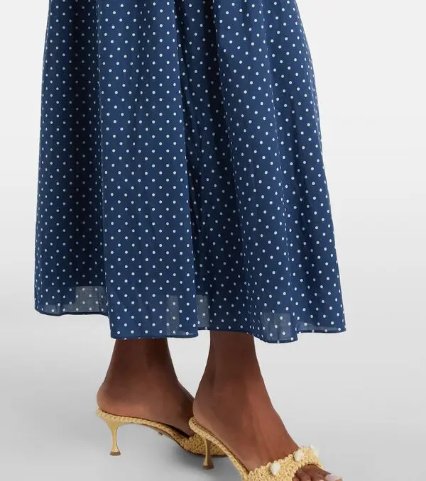 Posse Edie Polka Dot Midi Dress