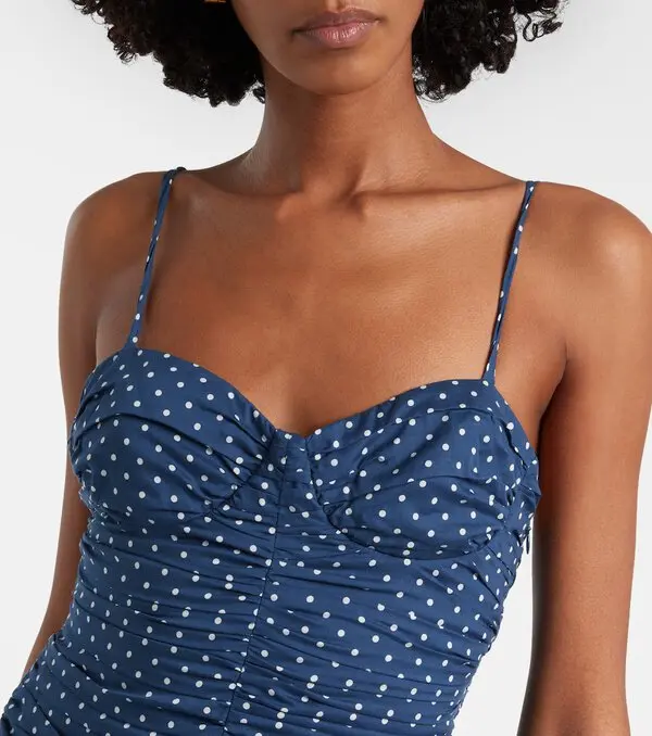 Posse Edie Polka Dot Midi Dress