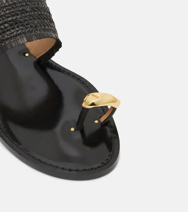 AMANU Braided Leather Sandals