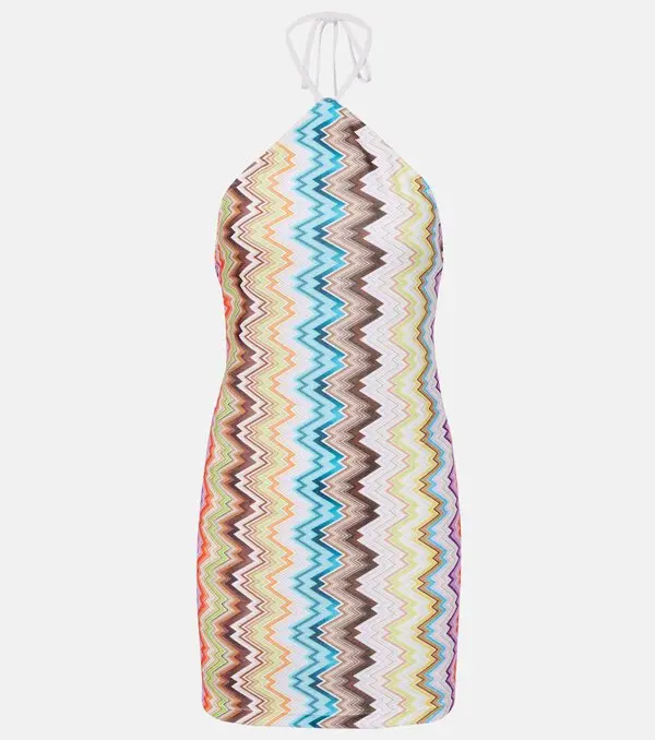 Missoni Zigzag Open-back Minidress - Multicoloured