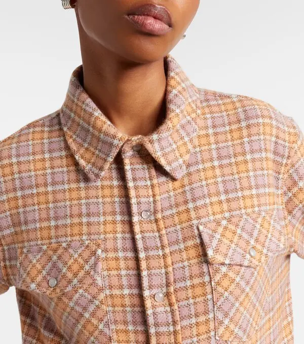 GOD'S TRUE CASHMERE Midnight Rose Plaid Shirt - Multicoloured