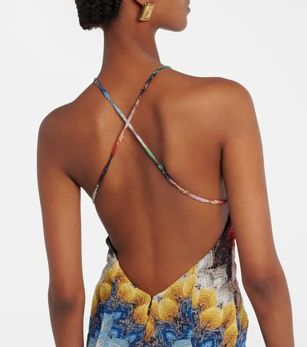 Missoni Zigzag Open-back Lamé Gown - Multicoloured