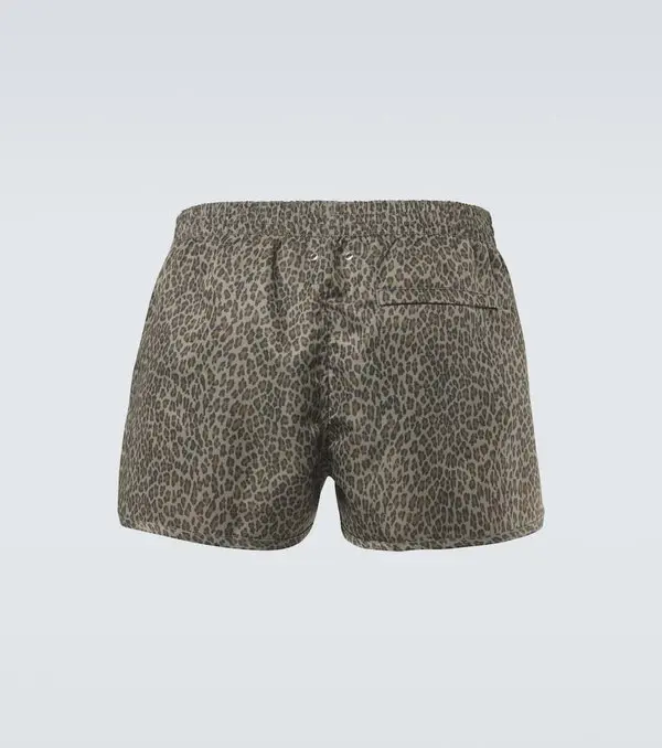 CDLP Leopard-print Swim Trunks