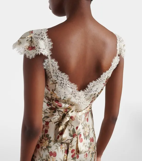 DÔEN Fiona Silk Midi Dress - Multicoloured