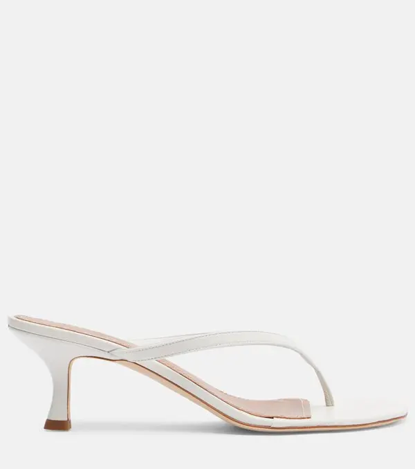 Staud Freja Leather Thong Sandals