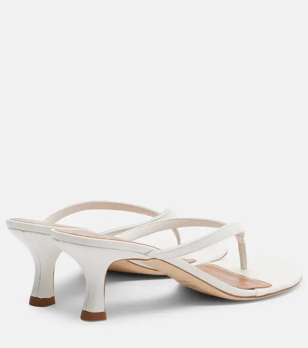 Staud Freja Leather Thong Sandals