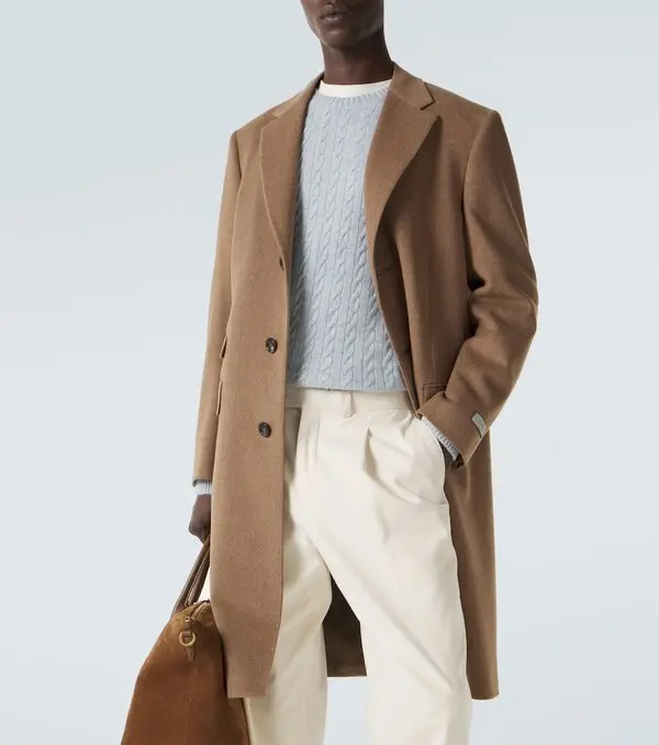 Canali Single-breasted Wool Coat