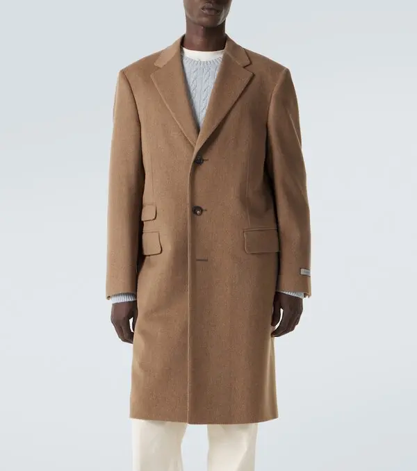 Canali Single-breasted Wool Coat