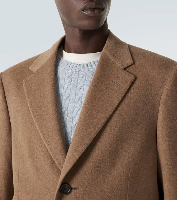Canali Single-breasted Wool Coat
