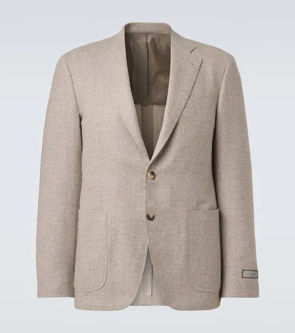 Canali Kei Wool Blazer - Grey