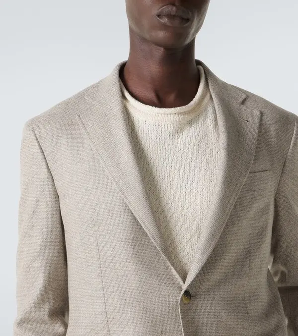 Canali Kei Wool Blazer - Grey
