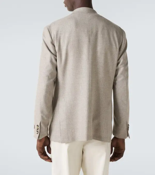 Canali Kei Wool Blazer - Grey