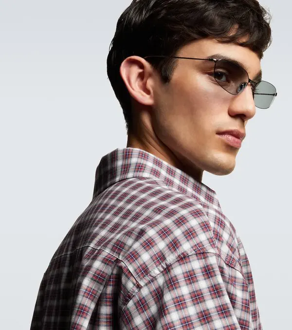 Balenciaga Invisible 2.0 Rectangular Sunglasses
