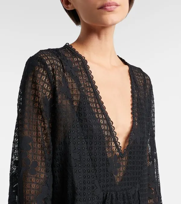 Melissa Odabash Elizabeth Cotton-blend Lace Minidress