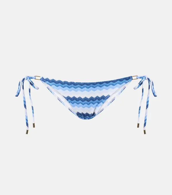 Melissa Odabash Chevron Bikini Bottoms - Blue