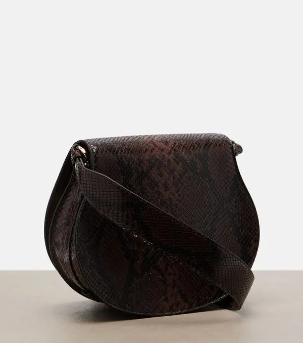 Chloé Marcie Small Leather Crossbody Bag - Brown