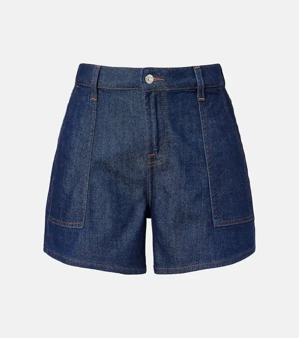 7 For All Mankind Utility Denim Shorts
