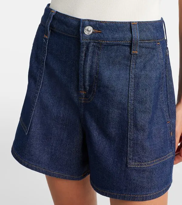 7 For All Mankind Utility Denim Shorts
