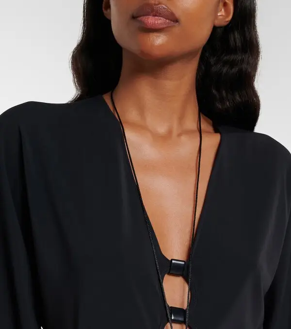ERES Connection Cutout Jersey Minidress