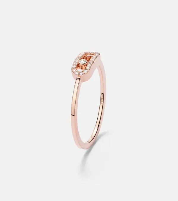 Messika Move Uno 18kt Rose Gold Ring With Diamonds