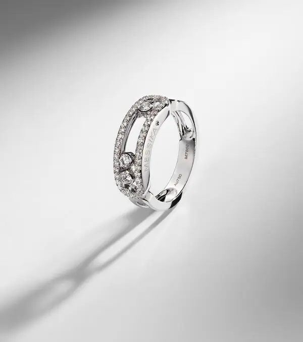 Messika Move Classique 18kt White Diamond Ring - Silver