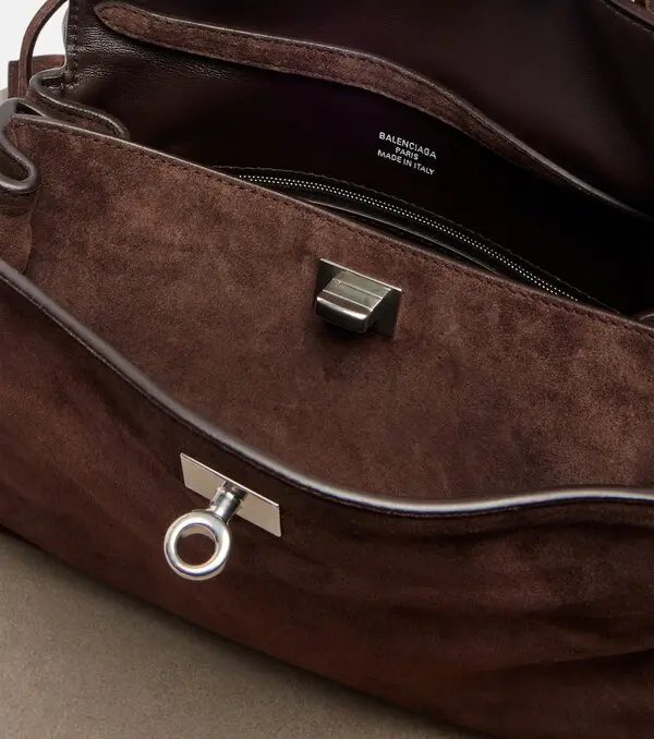 Balenciaga Rodeo Small Suede Shoulder Bag