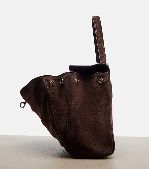Balenciaga Rodeo Small Suede Shoulder Bag