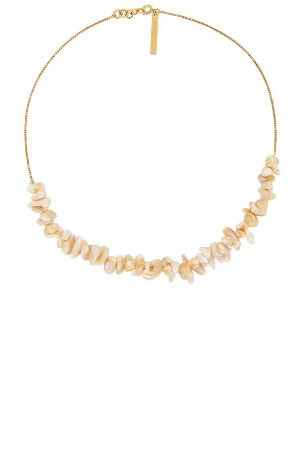 Dries Van Noten Freshwater Pearl Necklace - Brass