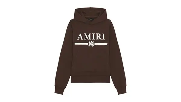 Amiri Ma Bar Logo Hoodie - Brown