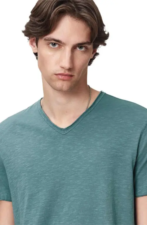 John Varvatos Miles Slub Cotton T-shirt - Fog