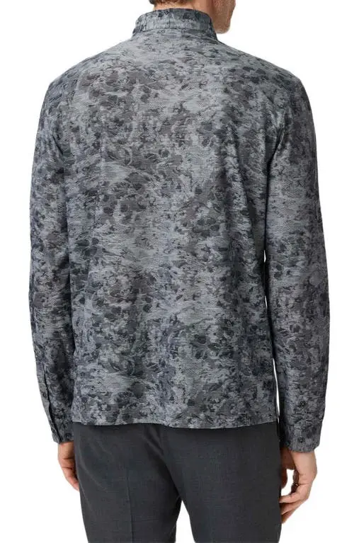 John Varvatos Vistra Cotton Button-up Shirt - Charcoal