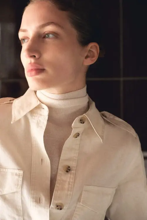 H&m Linen-blend Cargo Shirt