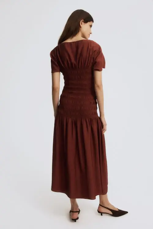 H&m Mama Smocked-detail Ankle-length Dress
