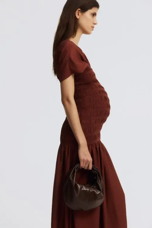 H&m Mama Smocked-detail Ankle-length Dress