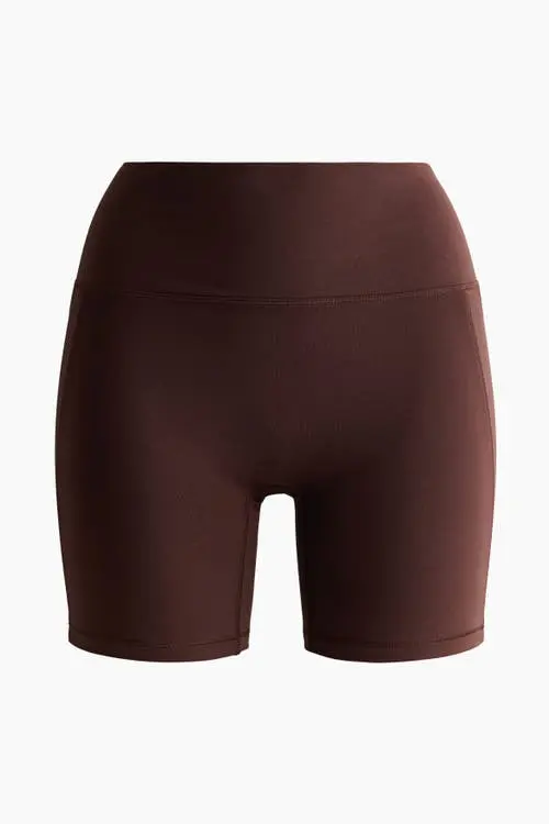 H&m Softmove™ Pocket Cycling Shorts - Warm Brown